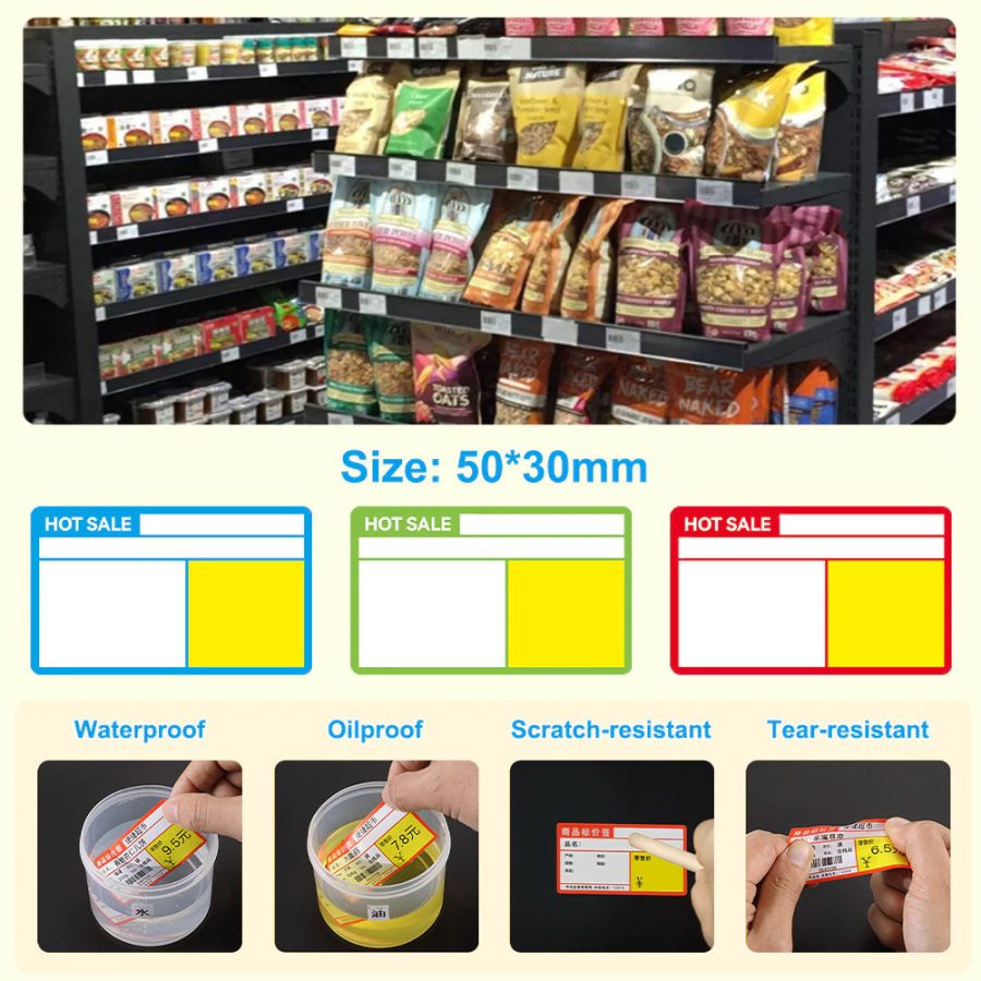 NIIMBOT Shelf Price Tag Paper