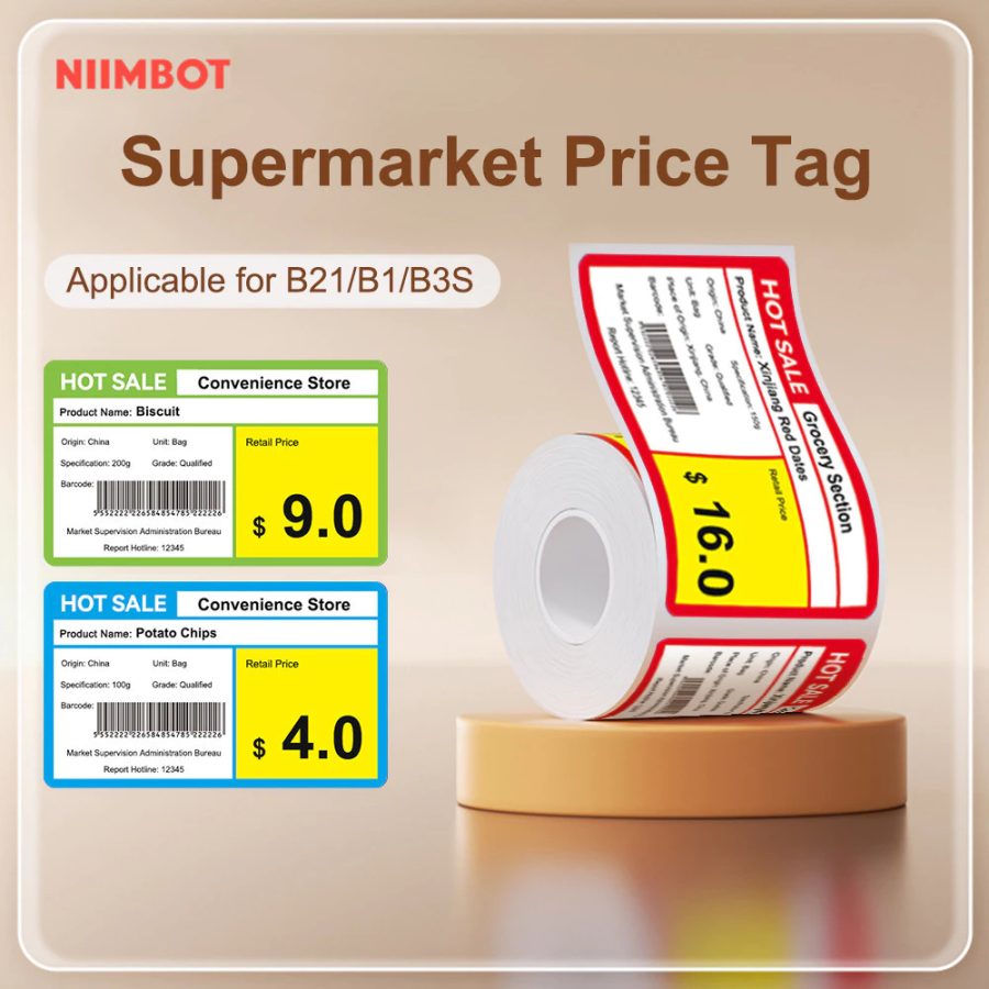 NIIMBOT Shelf Price Tag Paper
